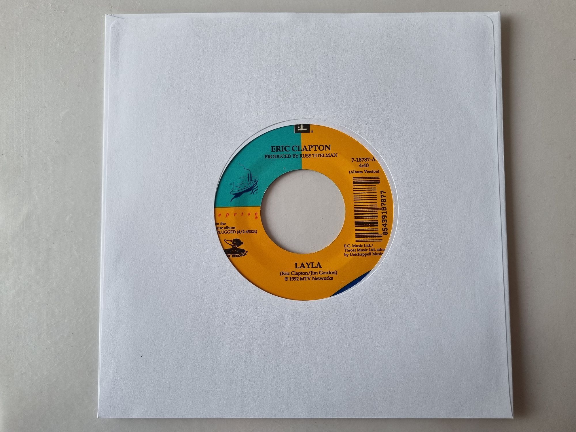 Eric Clapton - Layla 7'' Vinyl US/ MTV Unplugged gebraucht kaufen bei ...