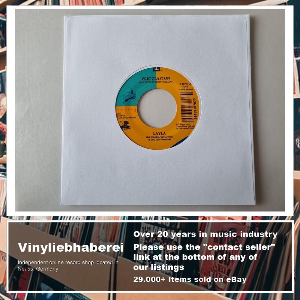Eric Clapton - Layla 7'' Vinyl US/ MTV Unplugged gebraucht kaufen bei ...