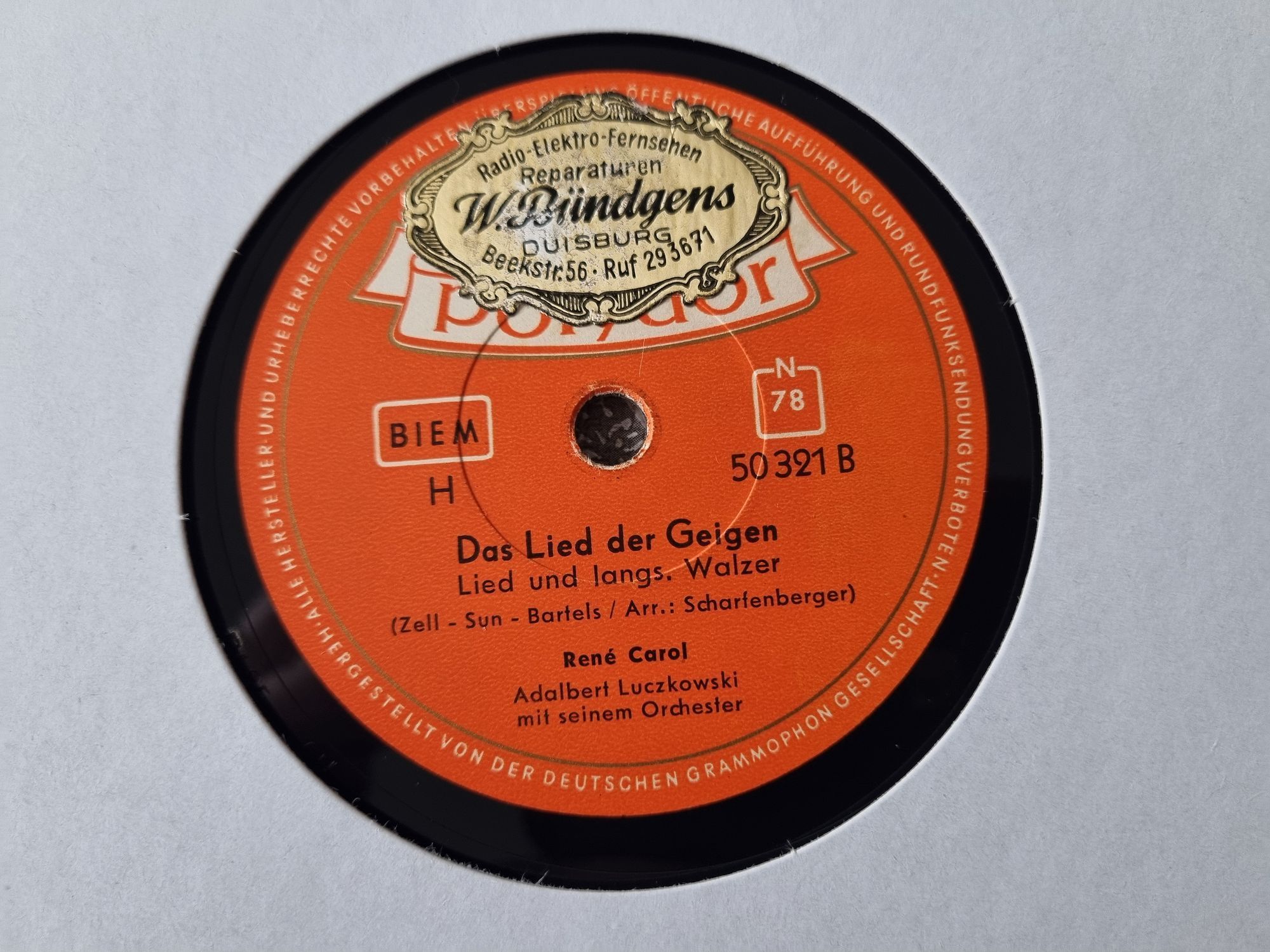 René Carol - Nicoletta/ Das Lied der Geigen Schellack Germany kaufen ...