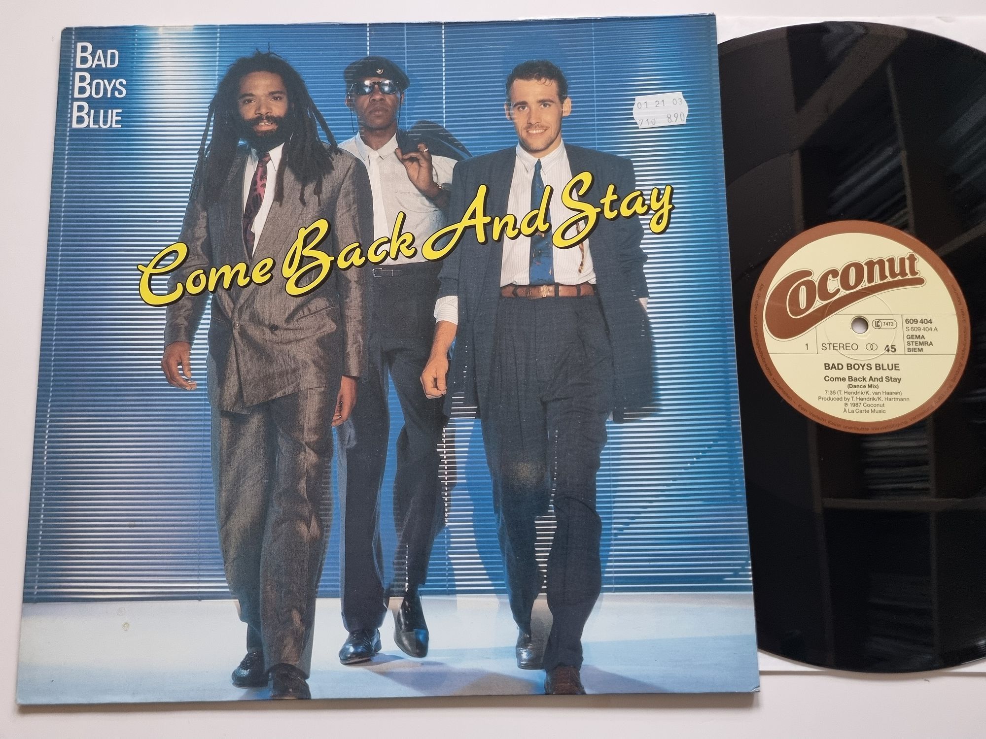 Bad Boys Blue - Come Back And Stay 12'' Vinyl Maxi Europe gebraucht ...