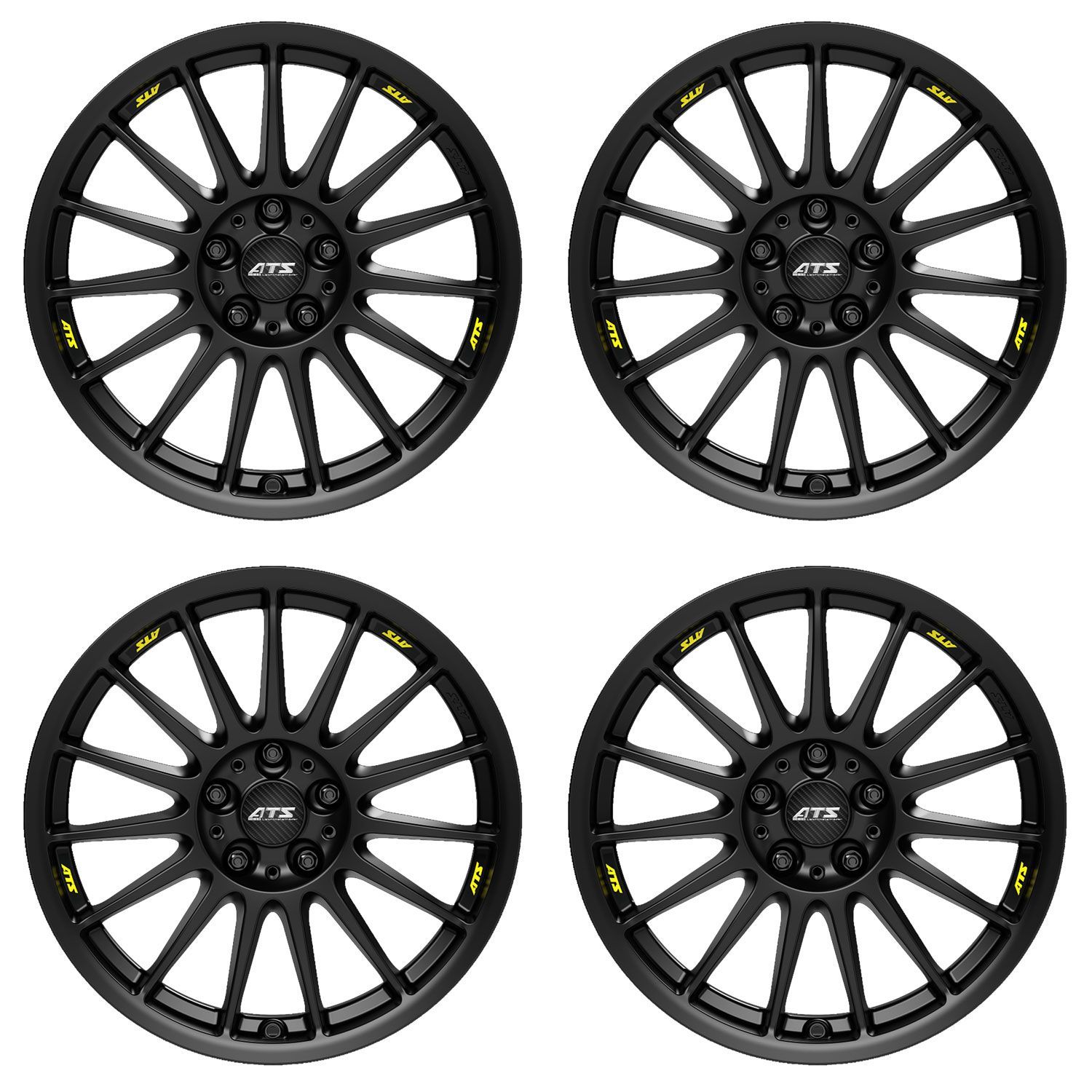 4 ATS Felgen StreetRallye 7.0Jx17 ET45 4x108 SW für FORD Fiesta Focus ...