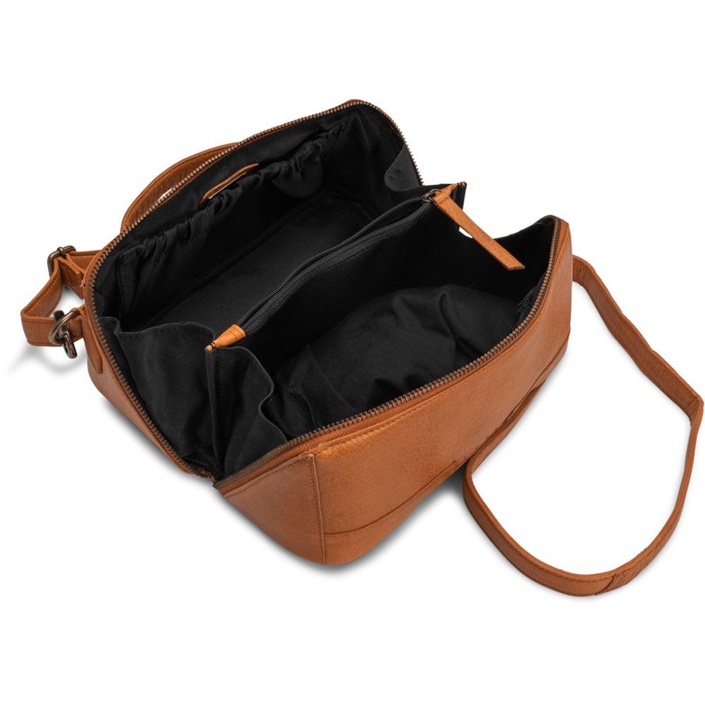 muud Cleo Crossbody-Tasche Leder 23x13x11 cm Whisky kaufen bei Hood.de