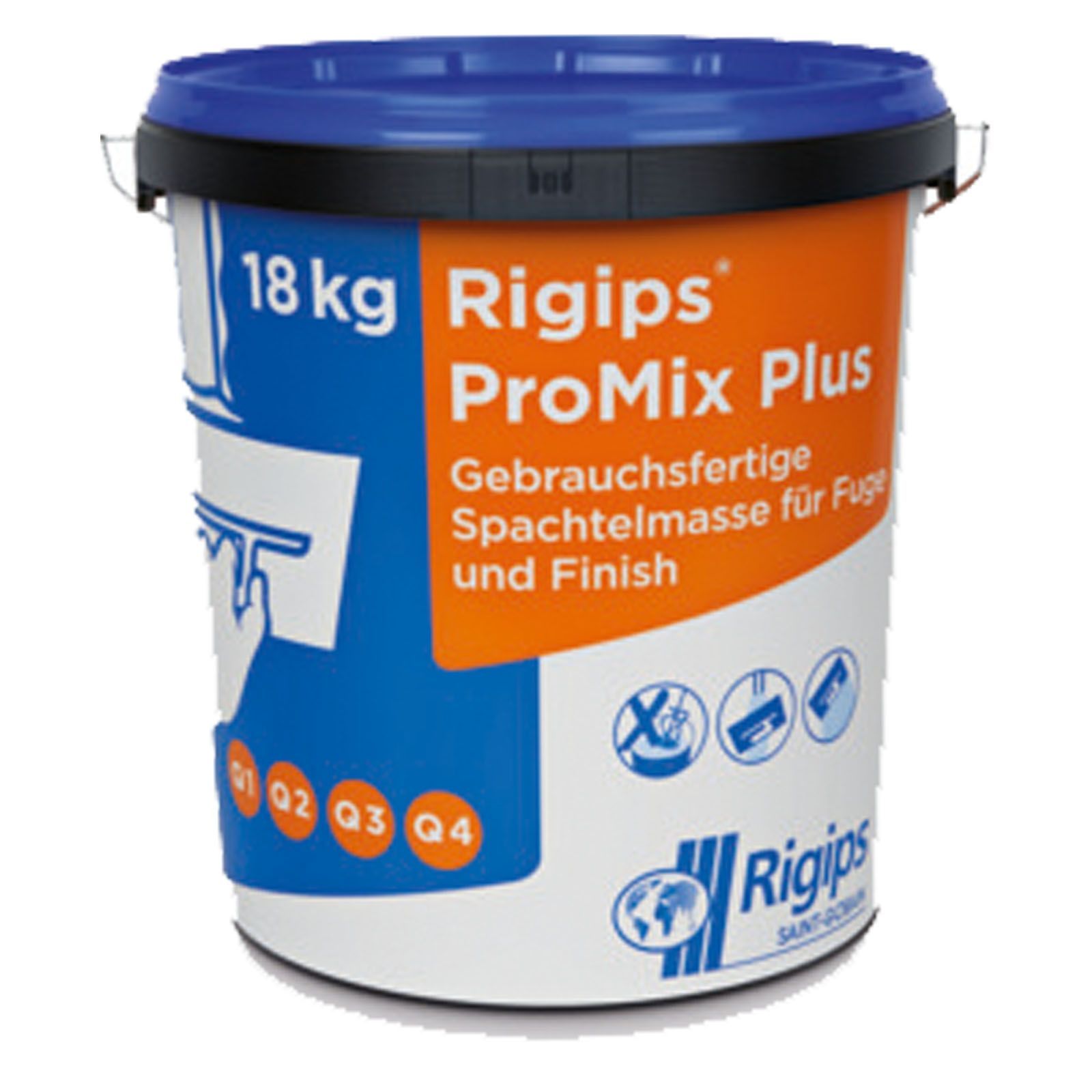Rigips ProMix Plus Fertigspachtel 18kg - Lieferform: Eimer 18kg kaufen ...