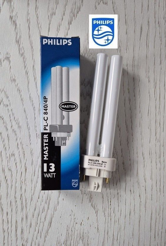 Philips Master 13W/840 Kompaktleuchtstofflampe G24q-1 PL-C PLC 4P ...