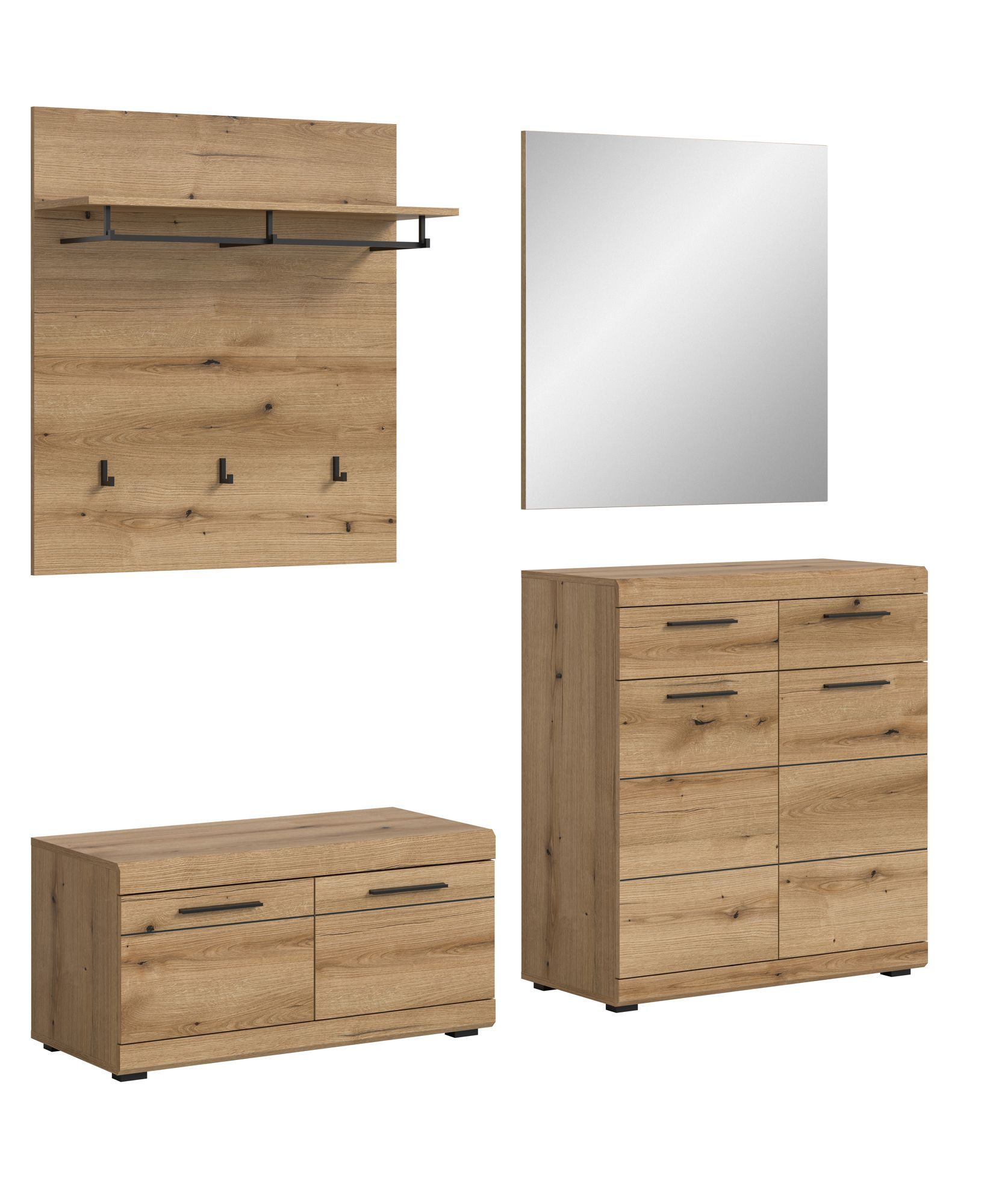 Garderobenkombination in Evoke Oak Nachbildung kaufen bei Hood.de