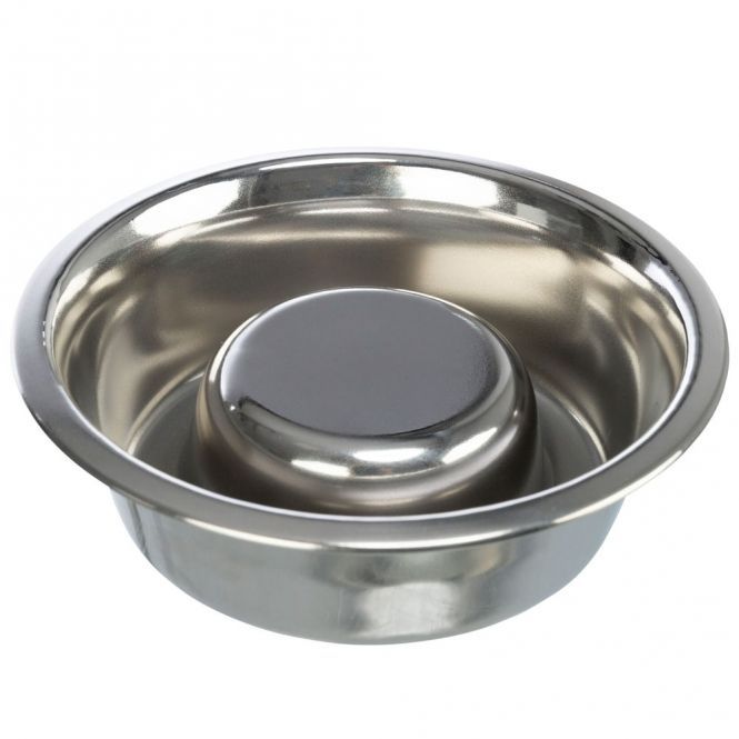 Anti Schling Napf Trixie Slow Feeding Edelstahl 1,1L 21cm kaufen bei ...