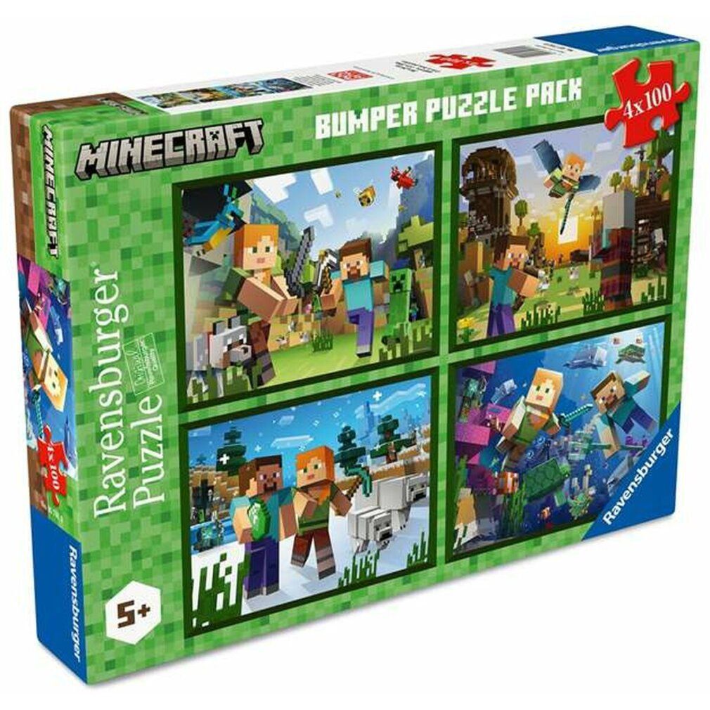 Minecraft-Puzzle 4x100pzs kaufen bei Hood.de