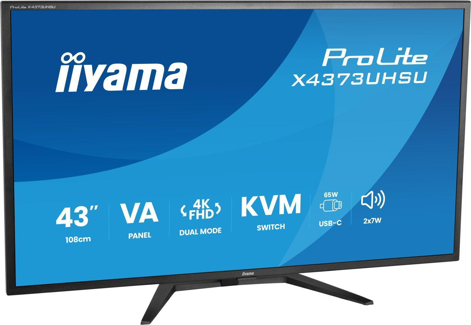43" VA-panel, 3840x2160 UHD - DLG 1920x1080 120Hz, 3ms, 450cdm² ...