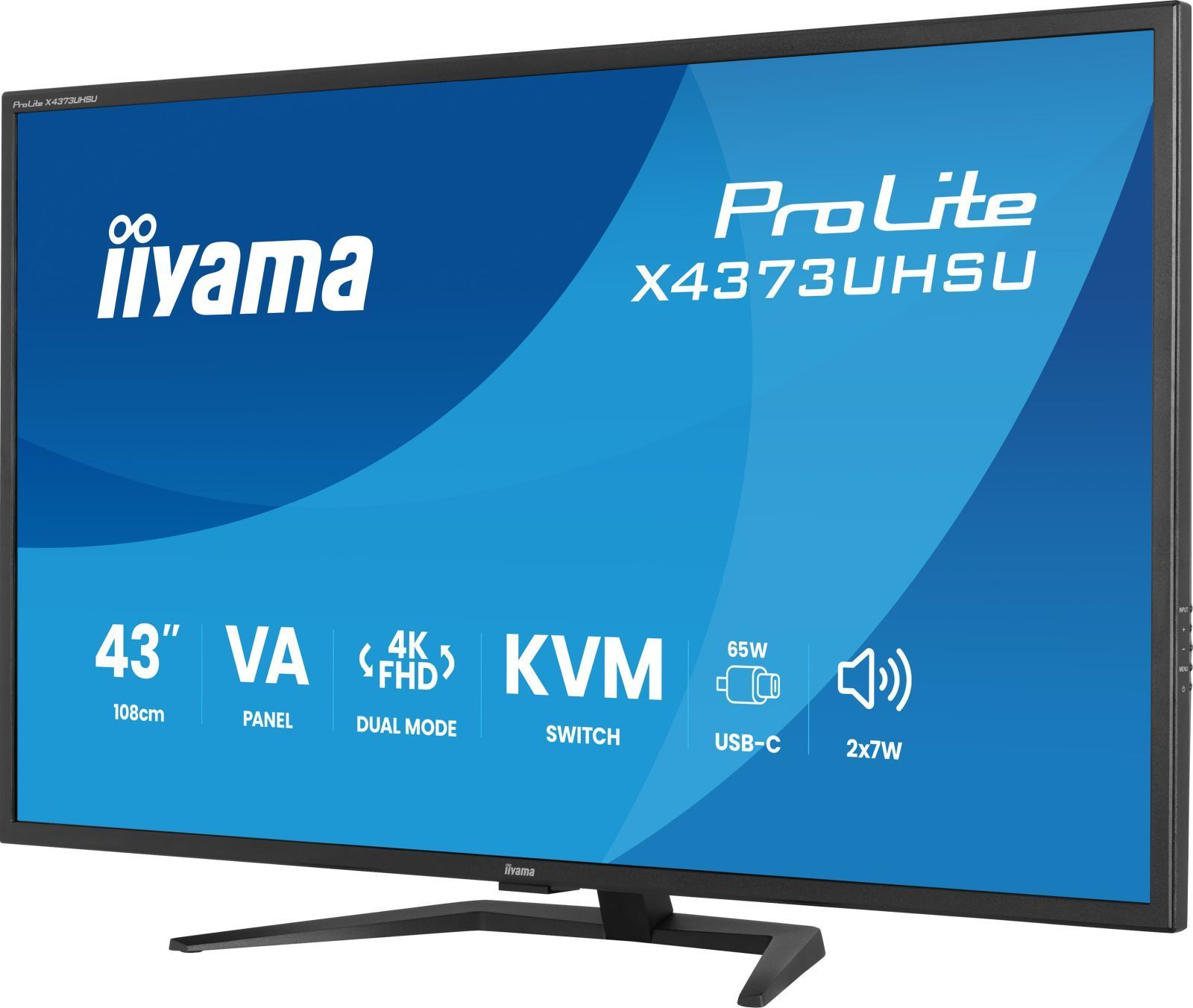 43" VA-panel, 3840x2160 UHD - DLG 1920x1080 120Hz, 3ms, 450cdm² ...