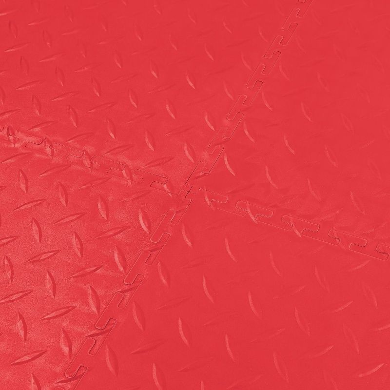 Ramroxx Performance PVC Fliese Showroom Floor Riffelboden Rot 50x50cm ...