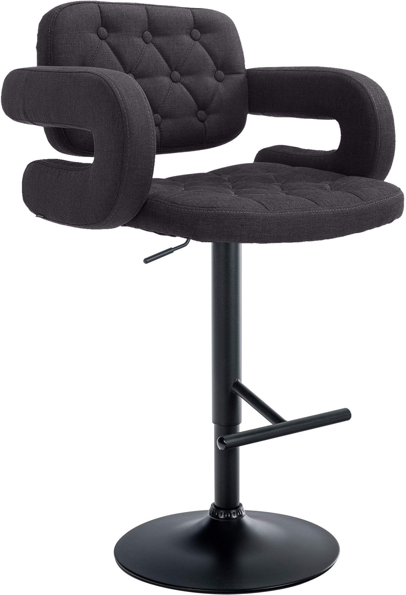Barhocker Dublin STOFF schwarz, schwarz kaufen bei Hood.de