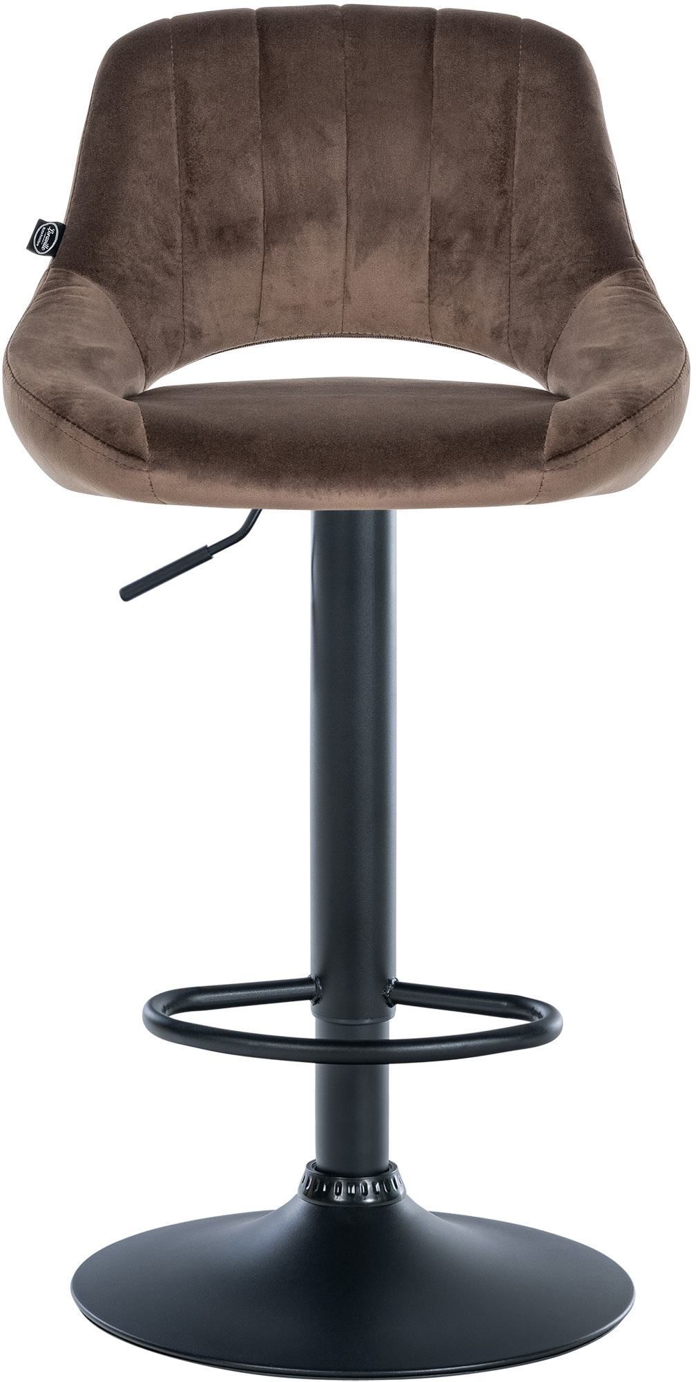 2er Set Barhocker Milet Samt B, braun kaufen bei Hood.de
