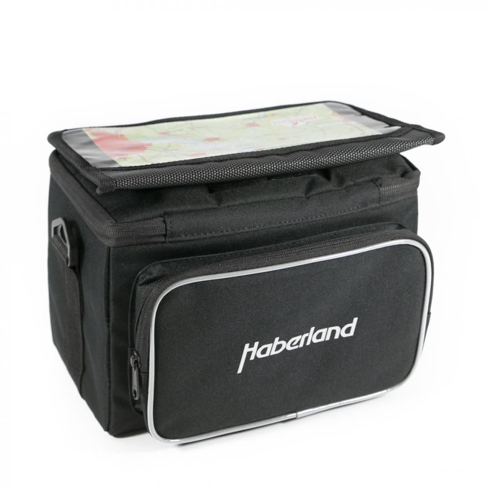 Haberland Lenkertasche 6l Classic schwarz - praktische Lenkertasche mit ...