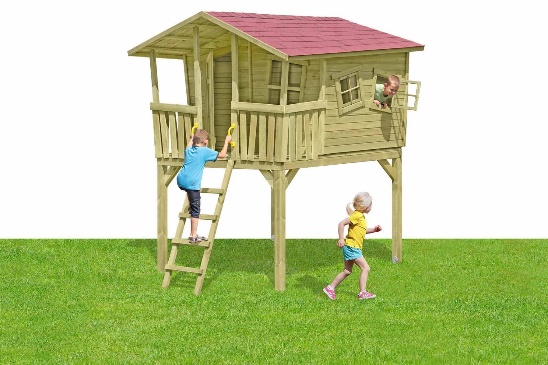 Kinderspielhaus K60 - Abmessungen: 2,26 x 2,40 Meter kaufen bei Hood.de
