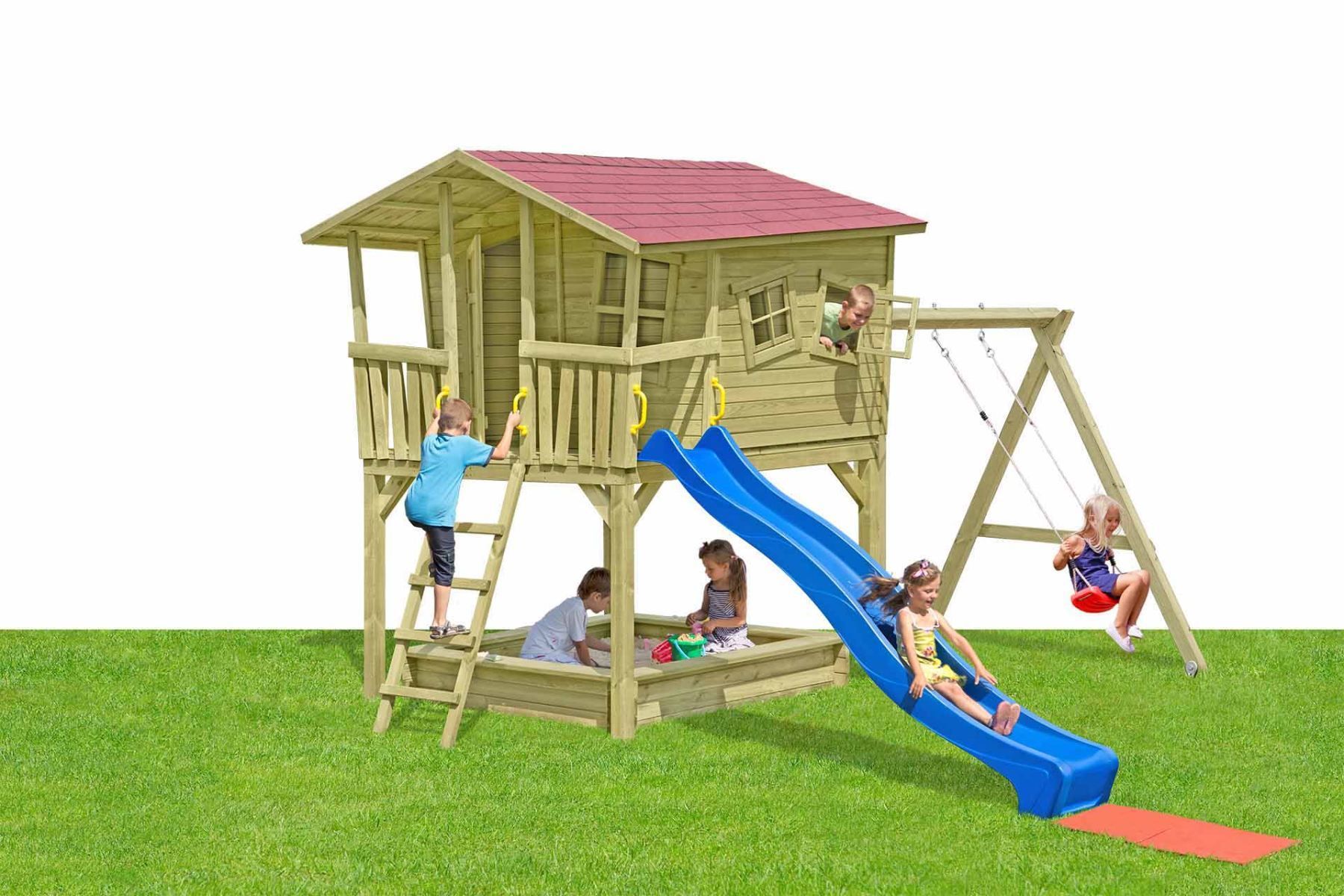Kinderspielhaus K60 - Abmessungen: 2,26 x 2,40 Meter kaufen bei Hood.de