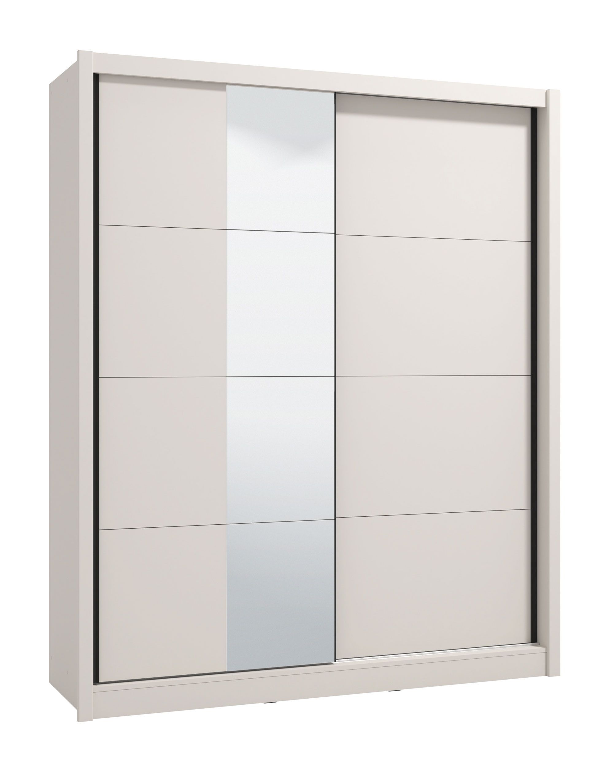 Kleiderschrank mit einer Spiegeltür Apatin 02, Schiebetürenschrank ...