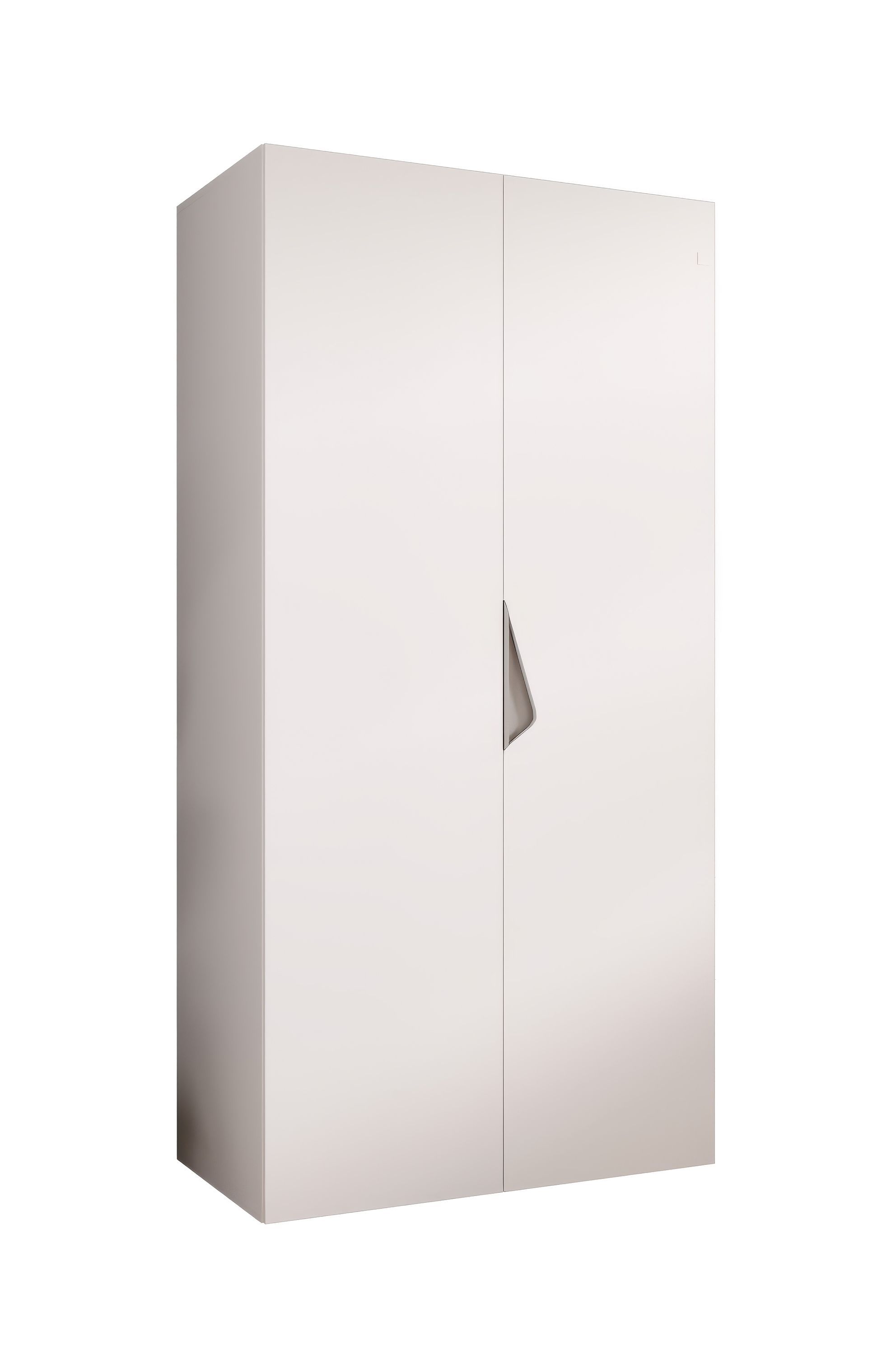 Drehtürenschrank / Kleiderschrank | 1 Meter breit | ABS-Kantenschutz ...