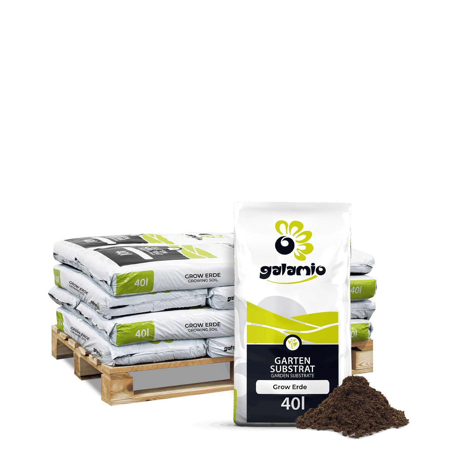 Galamio Grow Erde 40l x 12 Sack 480l 12er Palette kaufen bei Hood.de