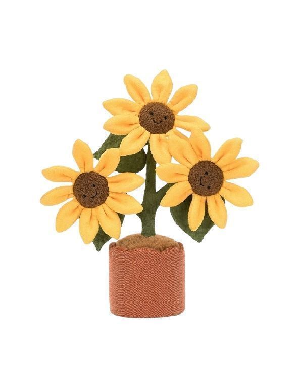 Jellycat 35CM NEU Sonnenblume Plüschtier Kuscheltier Stofftier Pflanze ...