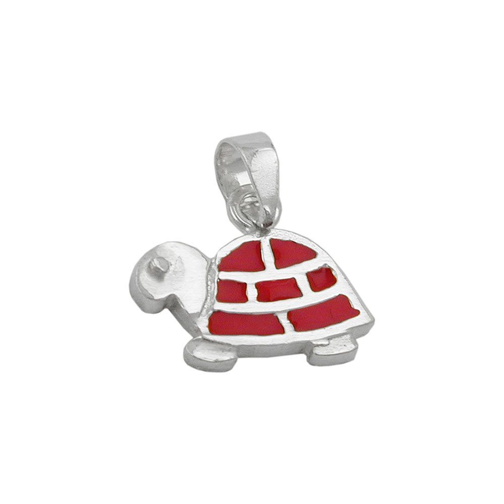 Anhänger 11x13mm Schildkröte rot emailliert Silber 925 kaufen bei Hood.de