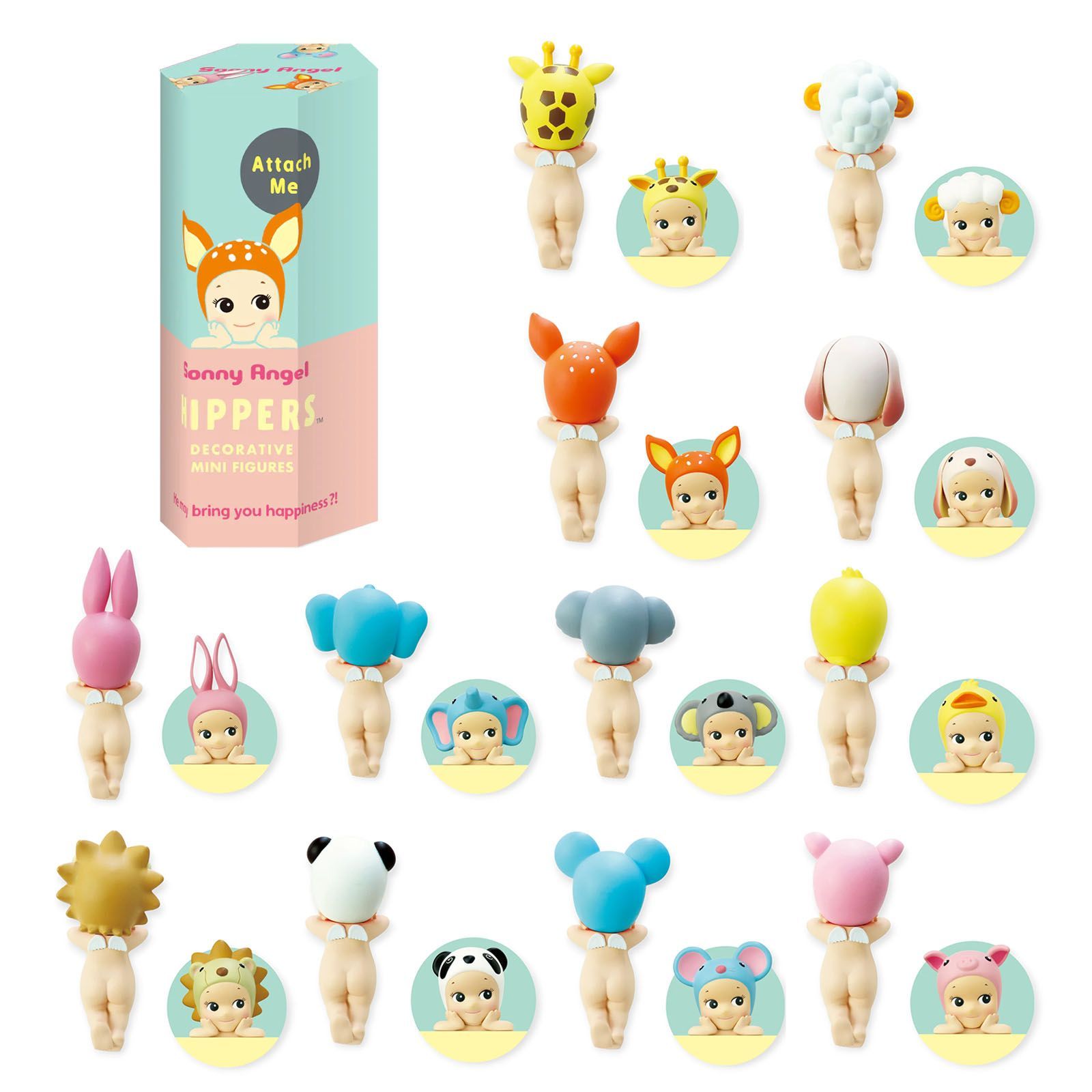 Sonny Angel mit Tiermütze | Sonny Angel Sammelfigur | Blind Box Hippers ...