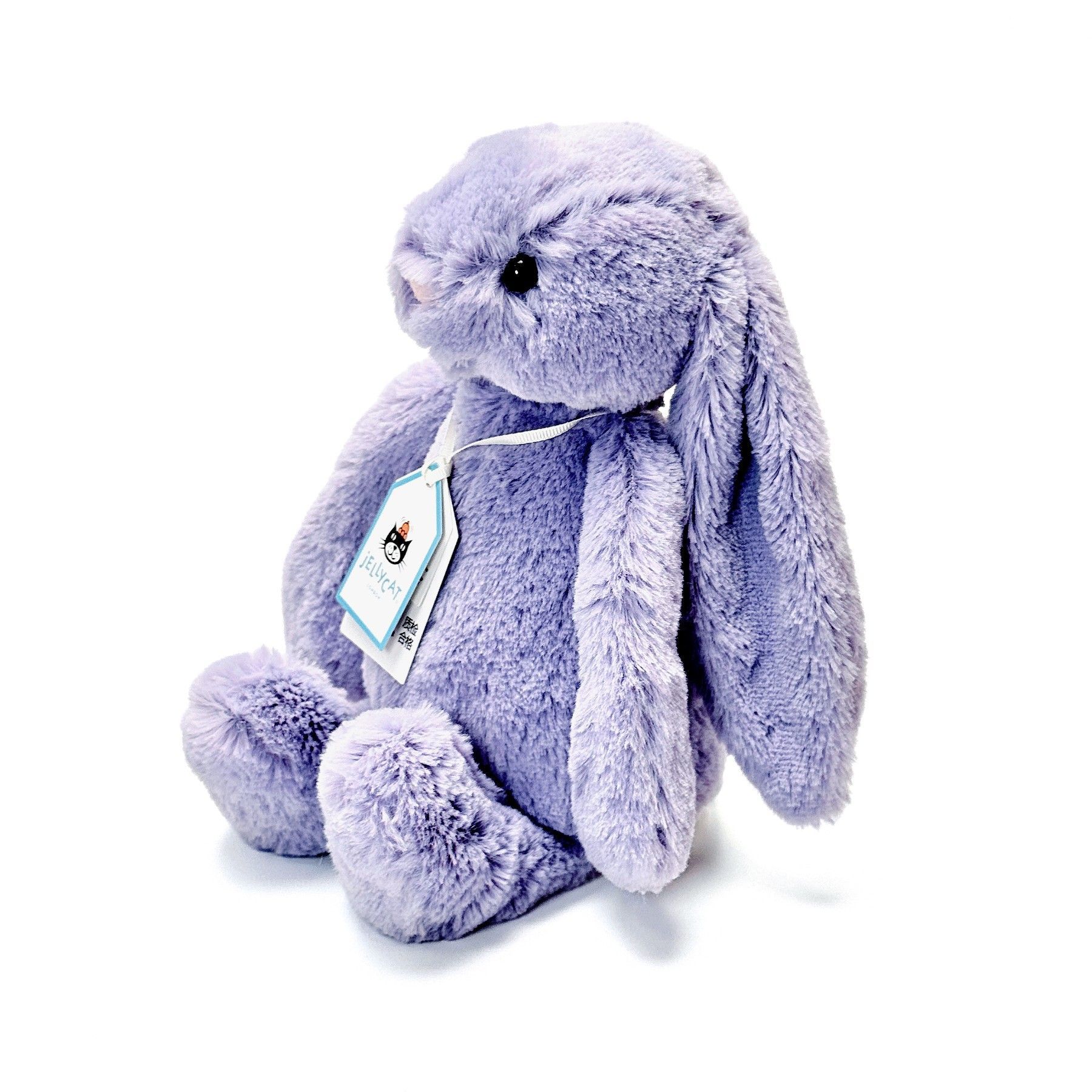 JellyCat Bashful Bunny Viola Hase Lila Plüschtier Stofftier Kuscheltier ...
