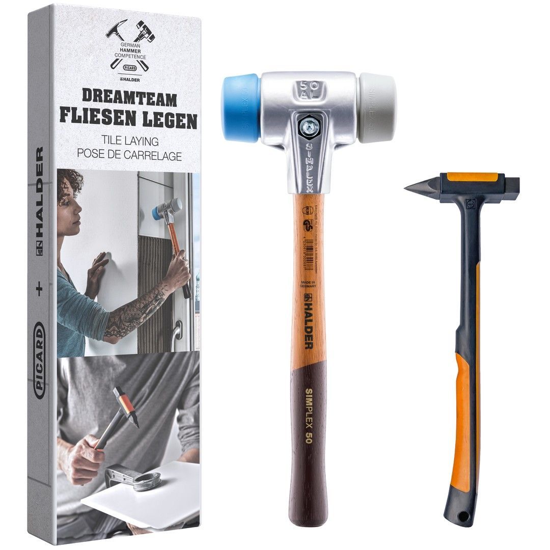 HALDER Aktionsbox Dreamteam Fliesenleger Schonhammer D40mm ...