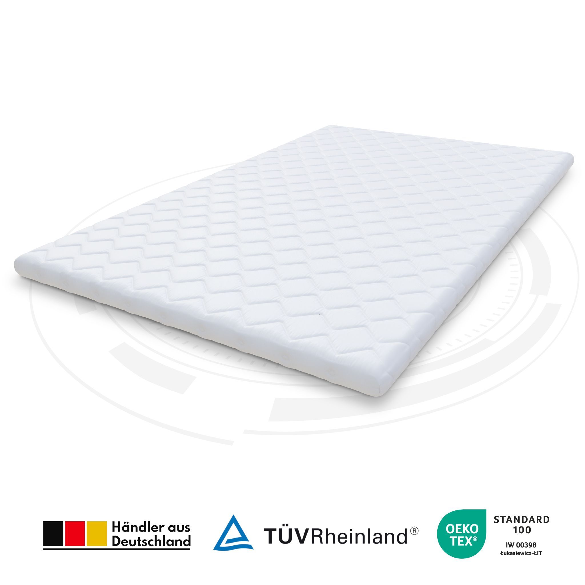 Topper 120x200 cm Matratzenauflage mit KOKOS Höhe 4 cm Matratzenschoner ...