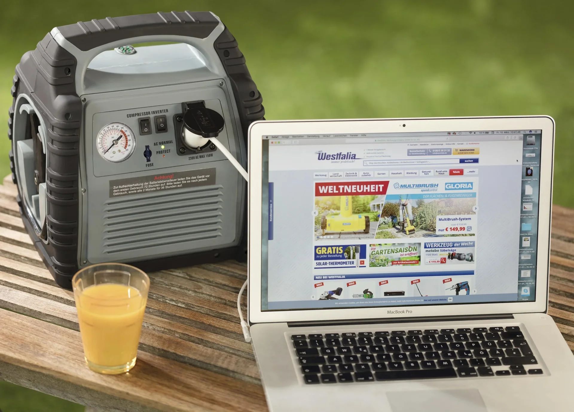 Powerstation 7 in 1 - 900 A Starthilfe Kompressor Inverter kaufen bei ...
