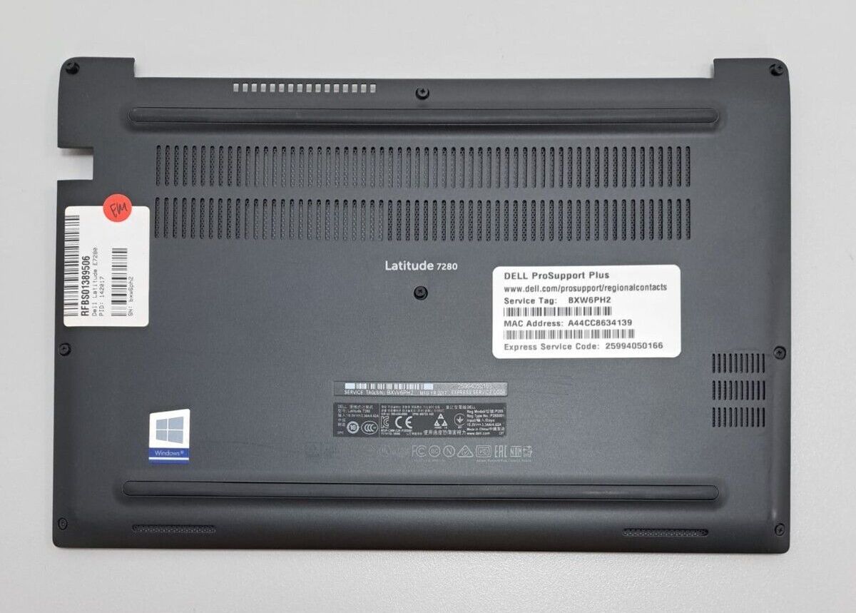 Dell Latitude 7280 Unterseite Abdeckung / Bottom Cover / AM1S5000313 ...