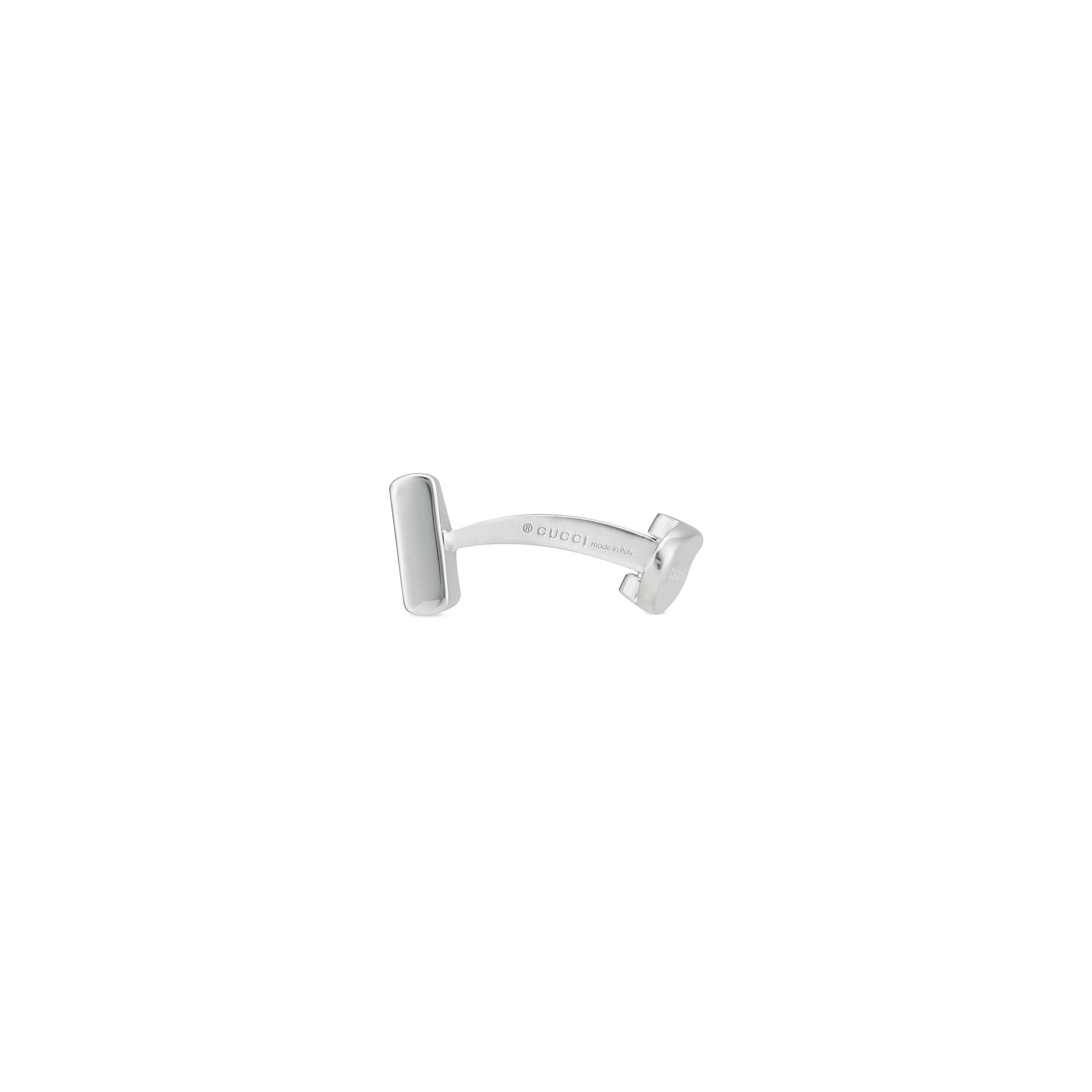 Gucci - YBE774043001 - Gucci Tag-Manschettenknöpfe aus Sterlingsilber ...