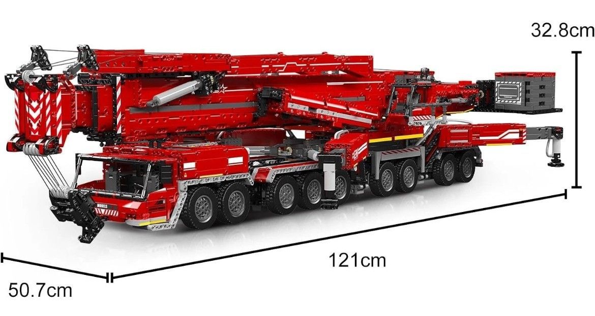 Mould King 17008 XXL RC Technik-Kran 8506 Teile Motorisiert ...