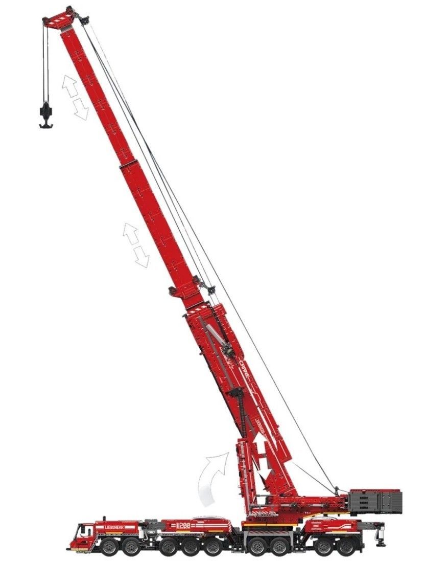 Mould King 17008 XXL RC Technik-Kran 8506 Teile Motorisiert ...
