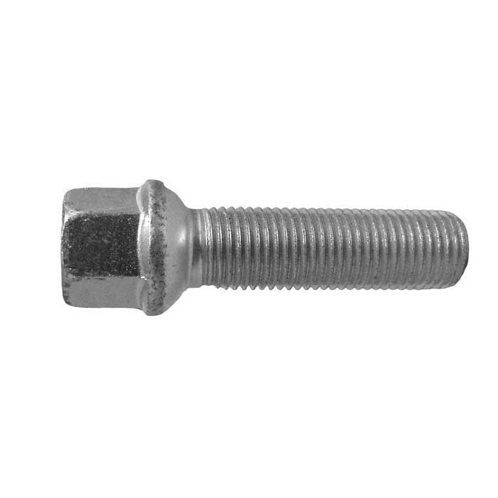 10x Radschrauben M14x1,5 55mm Kegelbund 60° Silber Für BMW 7 E65 7 E66 ...