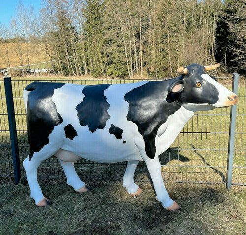 XXL Kuh lebensgross ca. 230cm Premium Gartendeko lebensecht Garten Deko ...