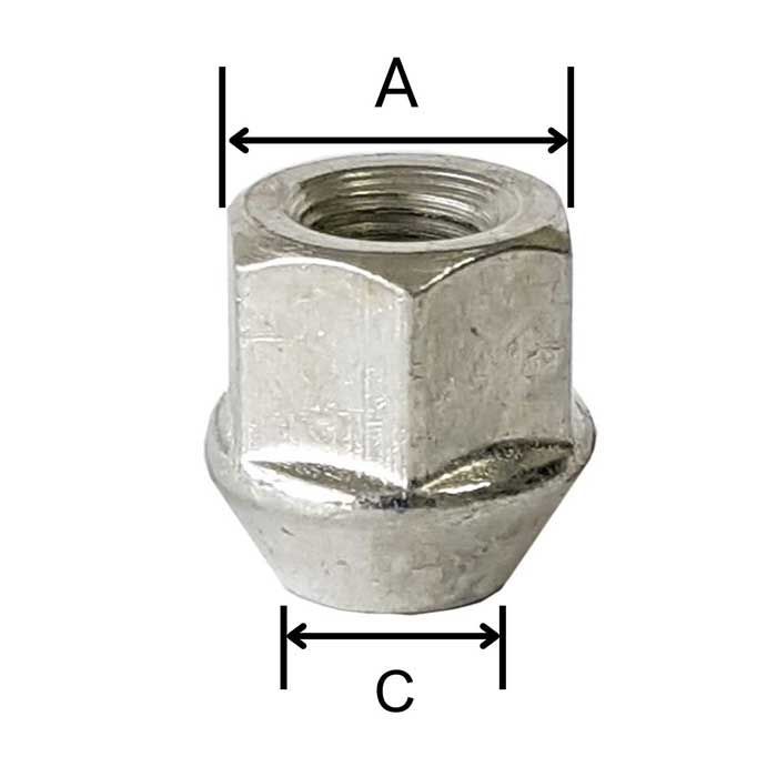 20x Offene Radmuttern M12x1.5 24mm Kegelbund 60° Chrom Für Lexus ES II ...