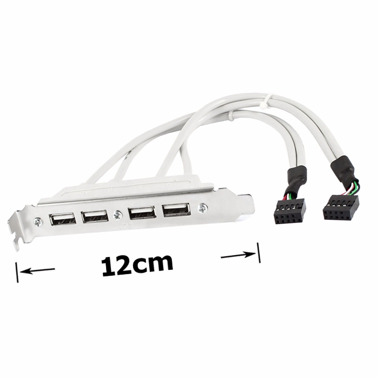 P89 USB 9pin auf Slotblech 4x USB 2.0 Hub PC Mainboard Dual Kabel ...