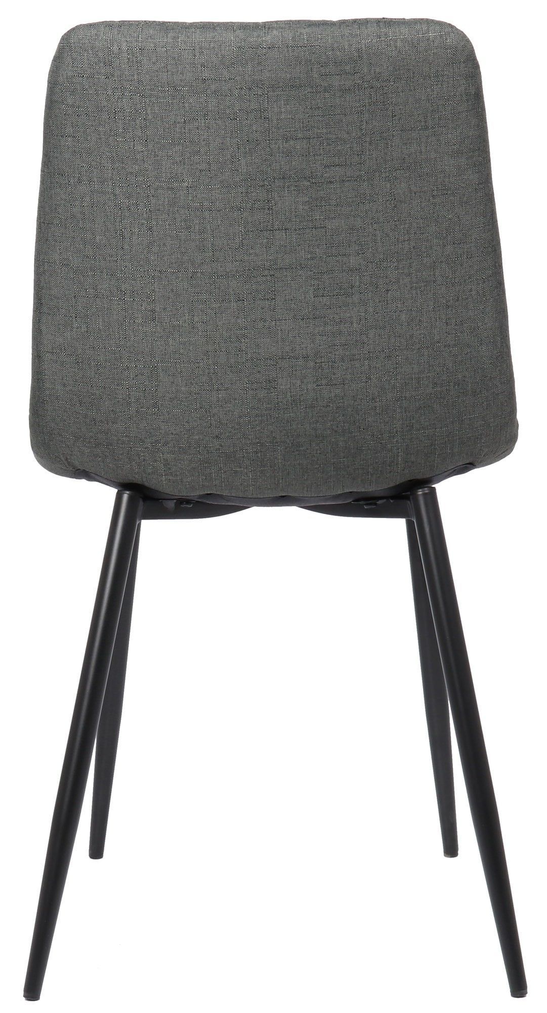 4er Set St?hle LENZ Stoff 88x45x53cm dunkelgrau Metall Gestell St?hle ...