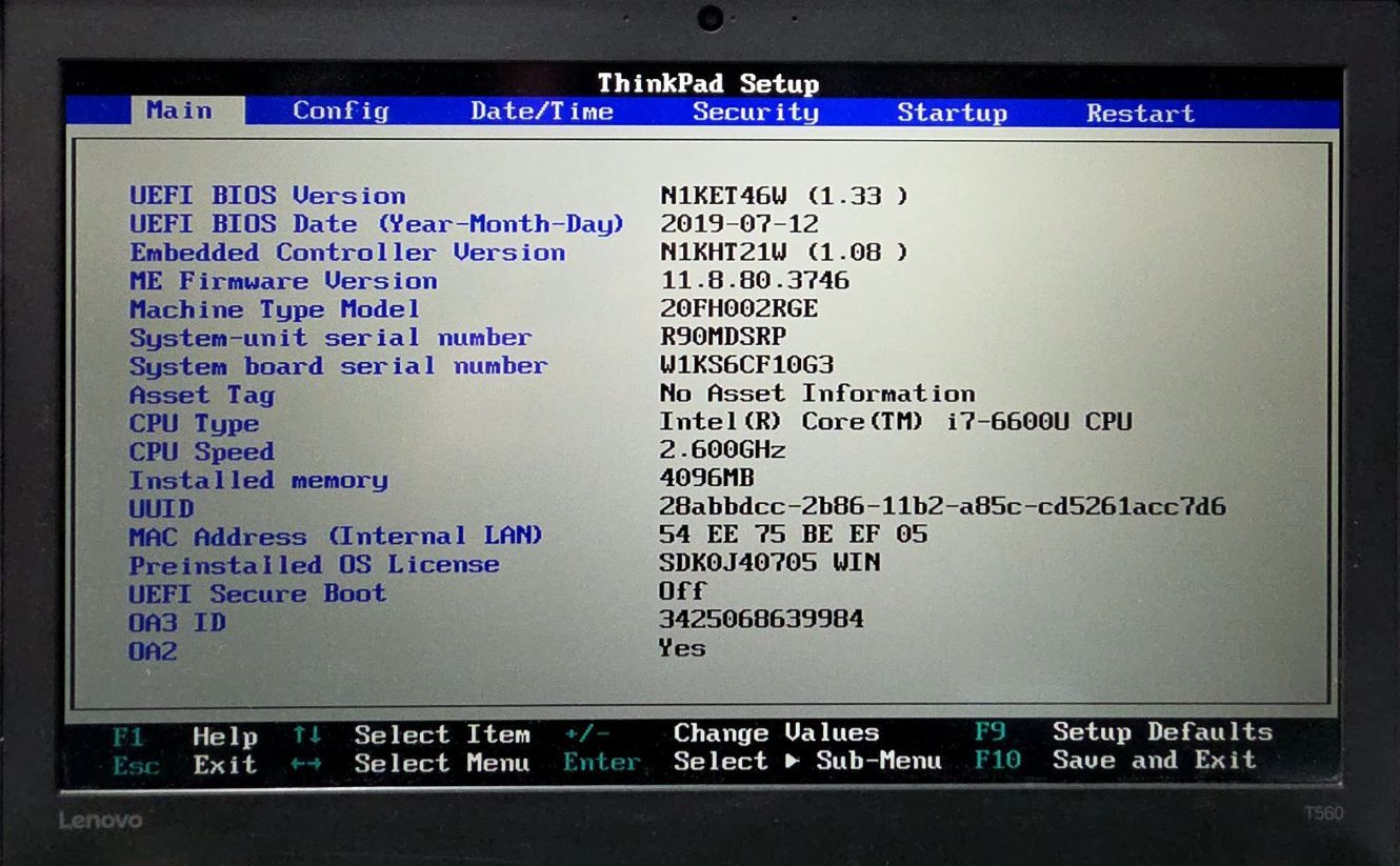 Lenovo ThinkPad T560 Motherboard Intel Core i7-6600U NVIDIA GeForce 940 ...
