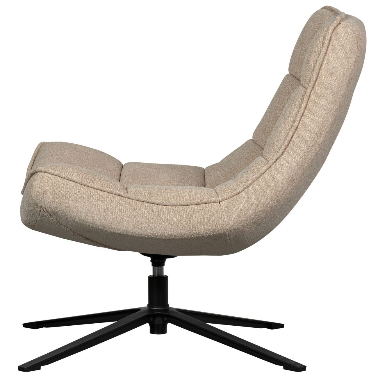 Drehsessel Maudi aus Webstoff, modern und gepolstert, natur, mit ...