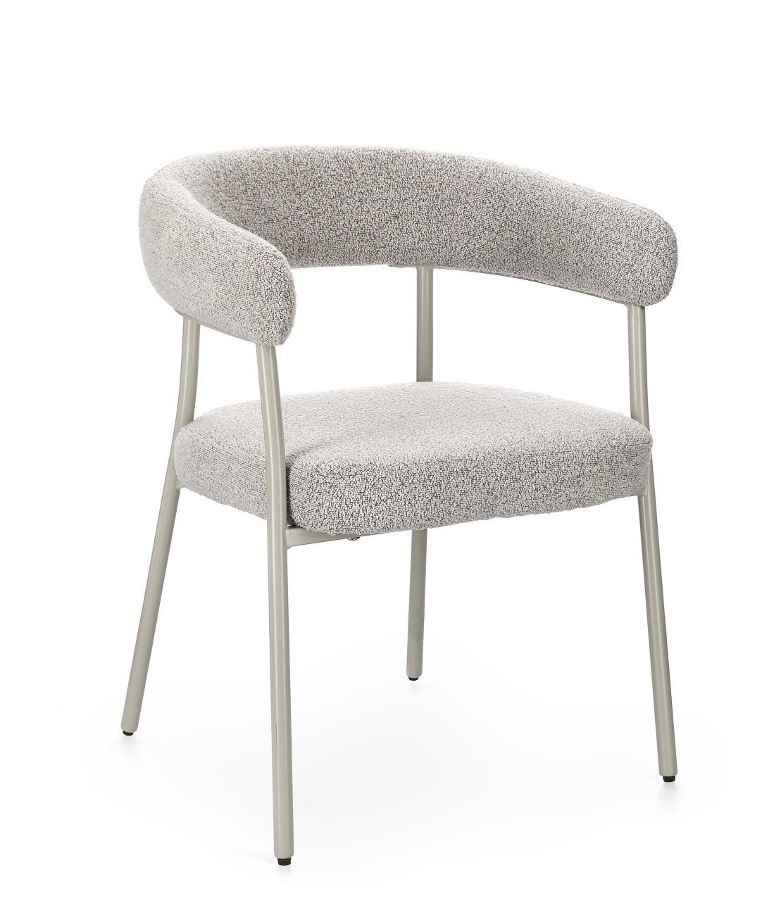 Esszimmerstuhl Elegia aus Boucle-Stoff, modernes Design, sandfarben ...