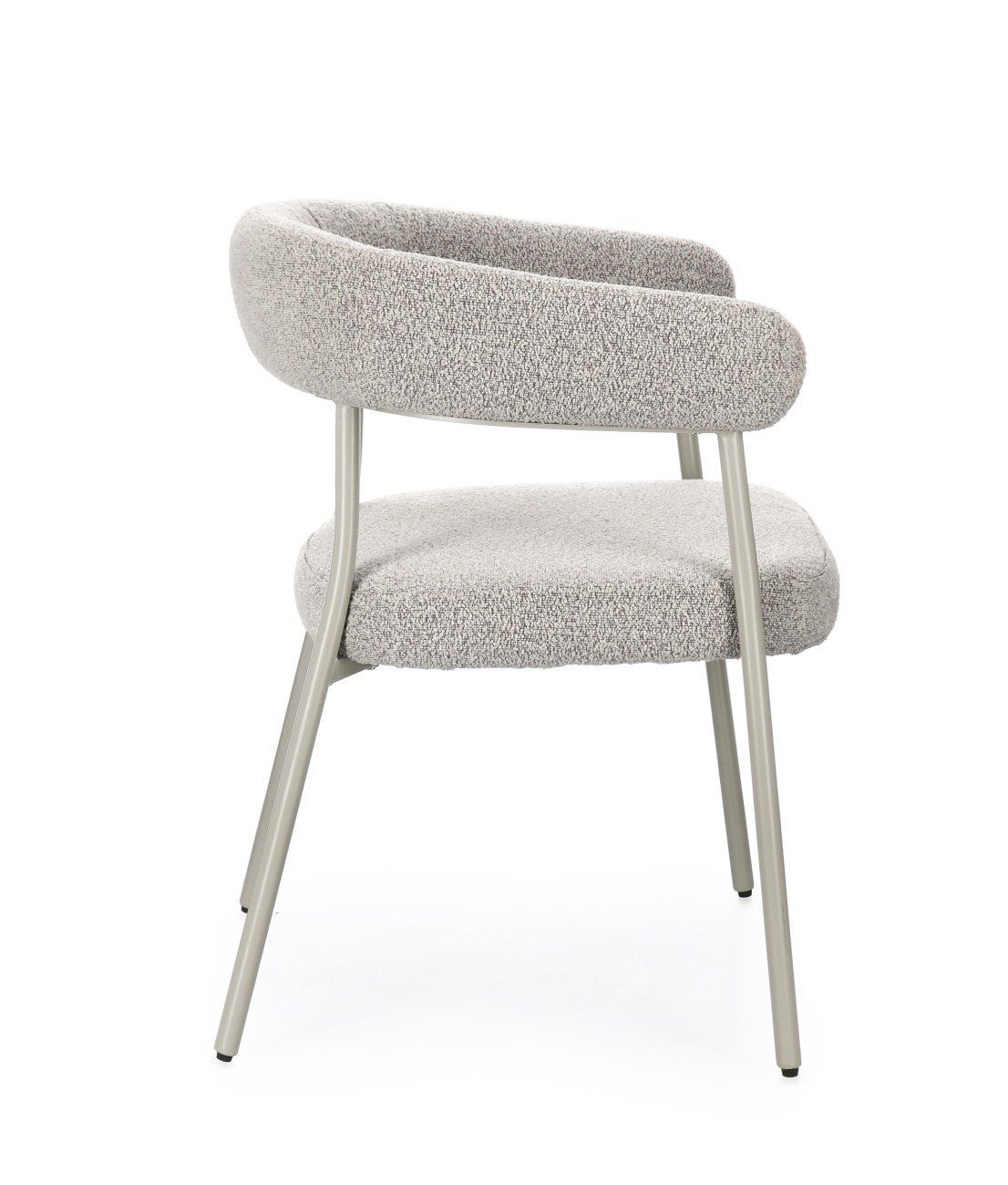 Esszimmerstuhl Elegia aus Boucle-Stoff, modernes Design, sandfarben ...