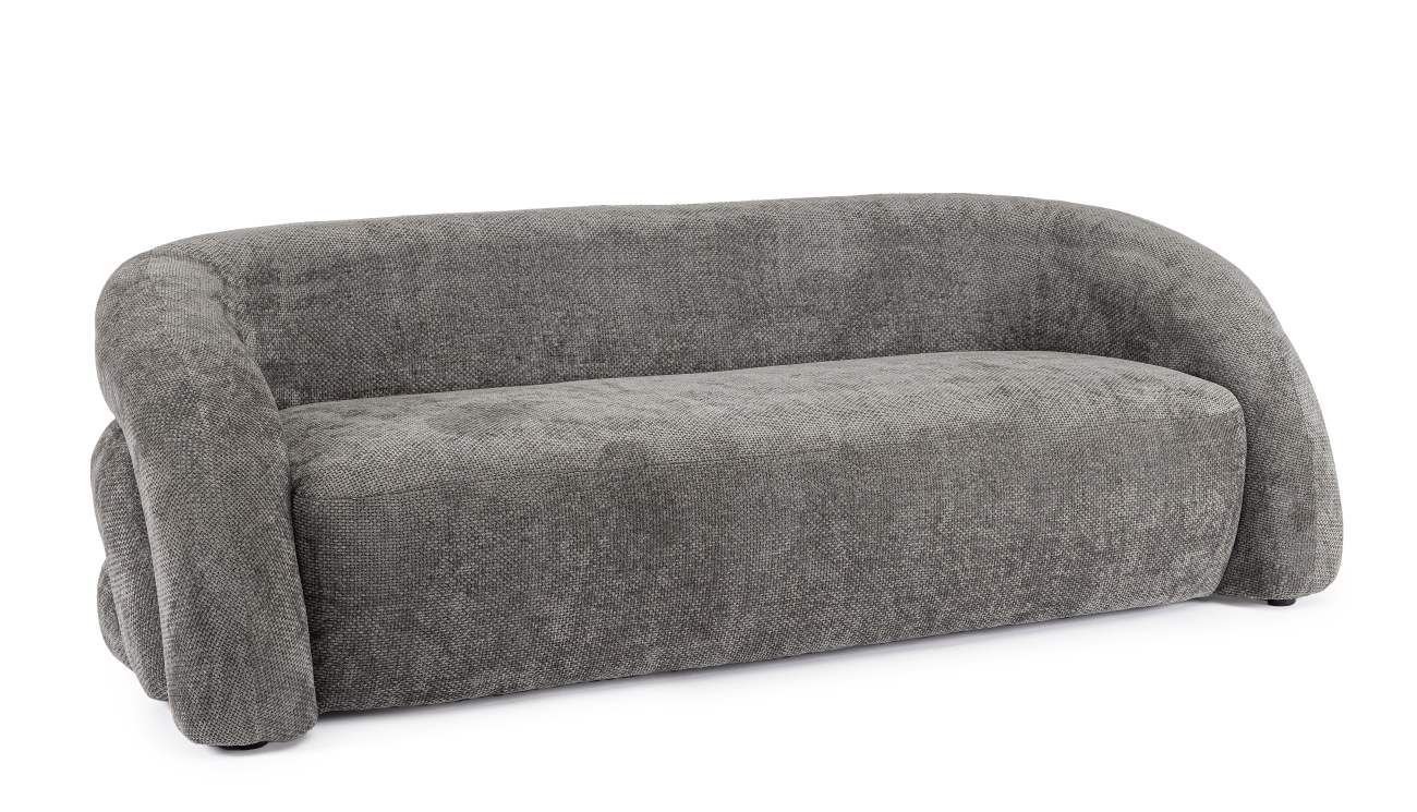 Sofa Encema aus Stoff, gepolstert, modernes Design, dunkelgrau, 2?3 ...