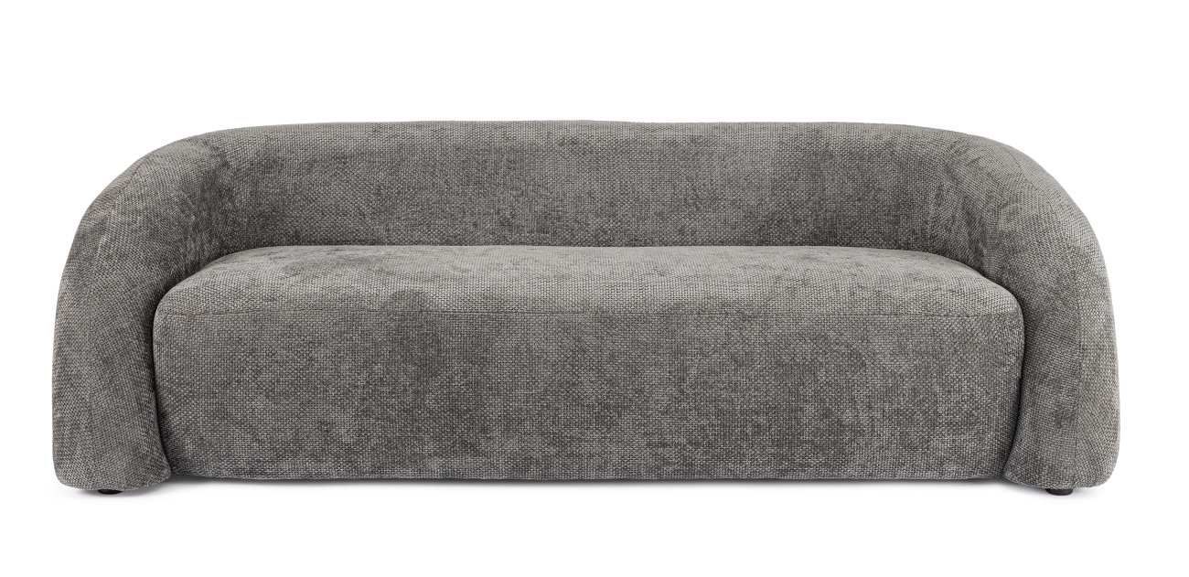 Sofa Encema aus Stoff, gepolstert, modernes Design, dunkelgrau, 2?3 ...