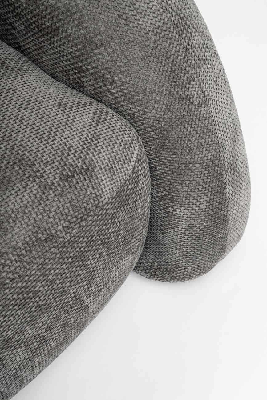 Sofa Encema aus Stoff, gepolstert, modernes Design, dunkelgrau, 2?3 ...