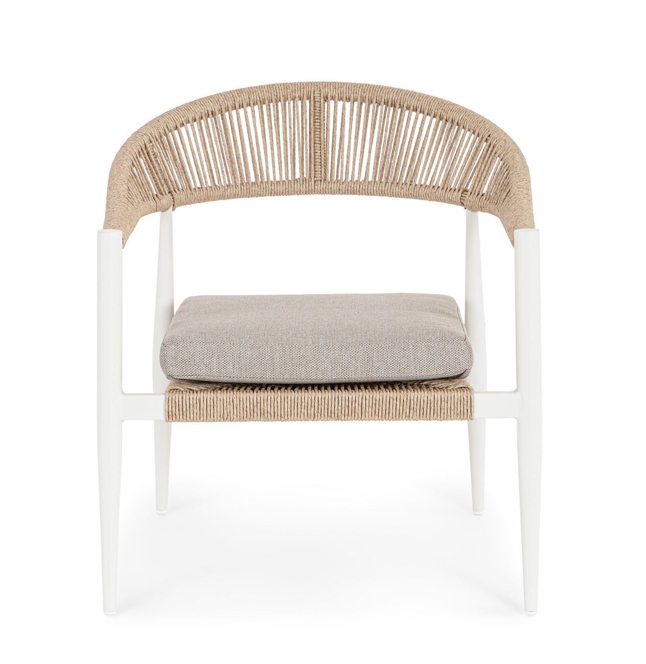Gartensessel Aidnaja aus Aluminium, modernes Design mit Twist Rattan ...