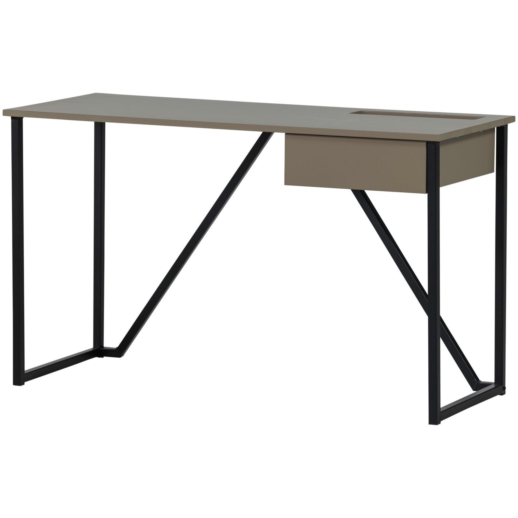 Schreibtisch New Julius aus Kiefernholz FSC, modern mit Schublade ...