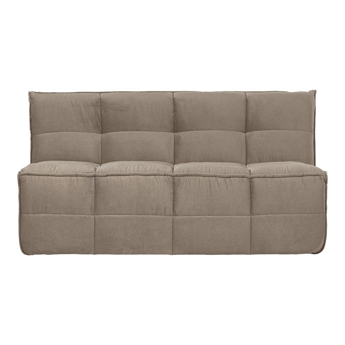 Esszimmerbank Cluster - Bouclé-Stoff warmes Taupe, 164 cm, mit ...