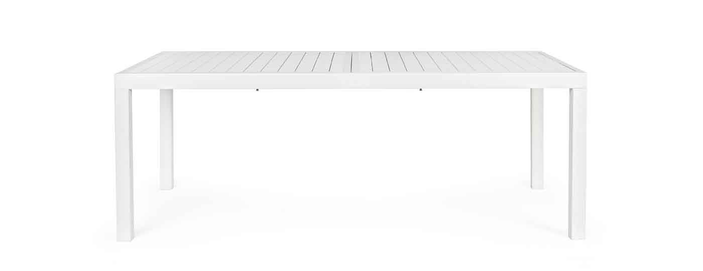 Gartentisch Edila aus Aluminium, modern, ausziehbar, Weiß, für 8?10 ...