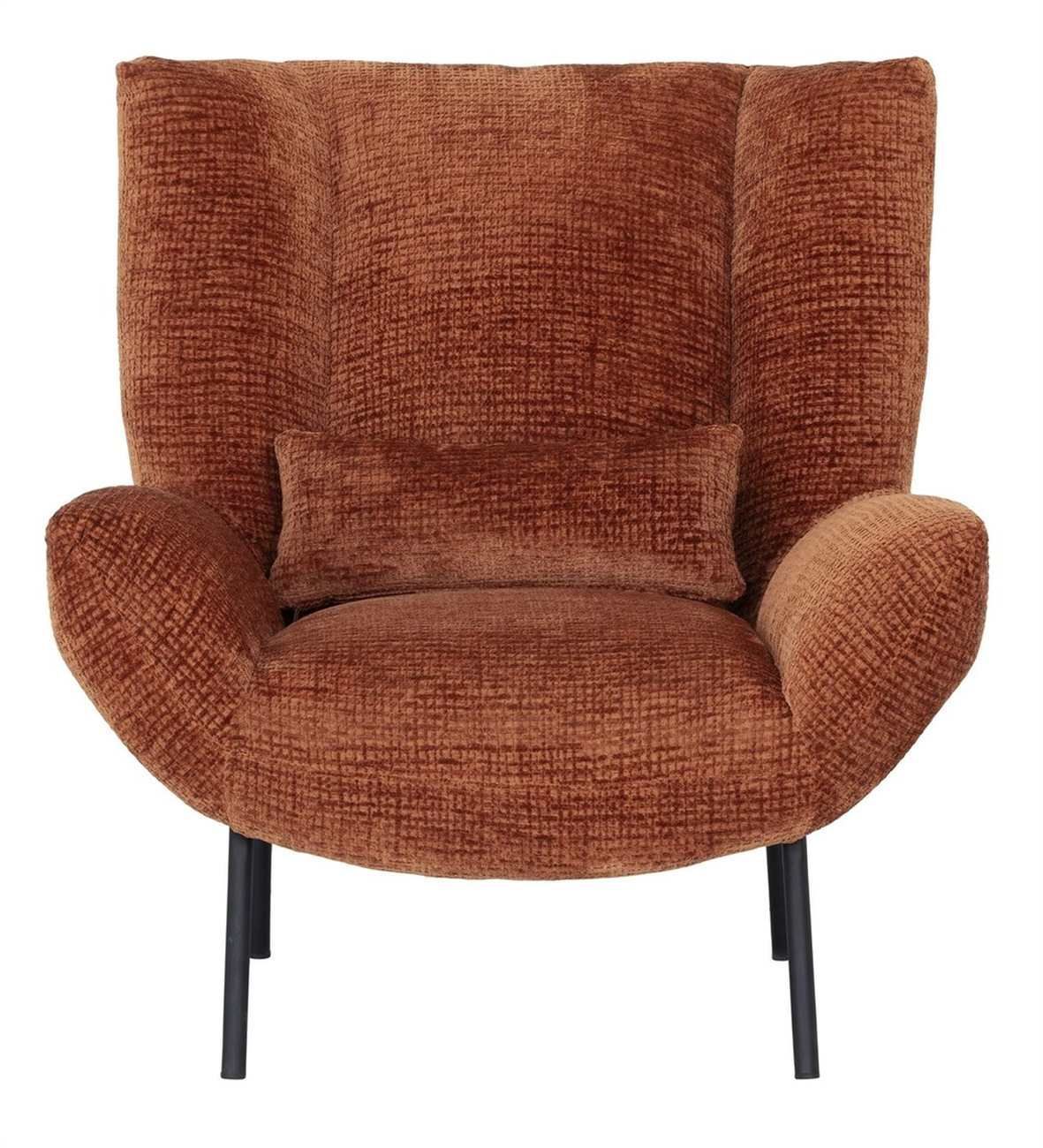 Sessel Astro aus Stoff, Retro Chic Design, Braun Cinnamon, gepolstert ...